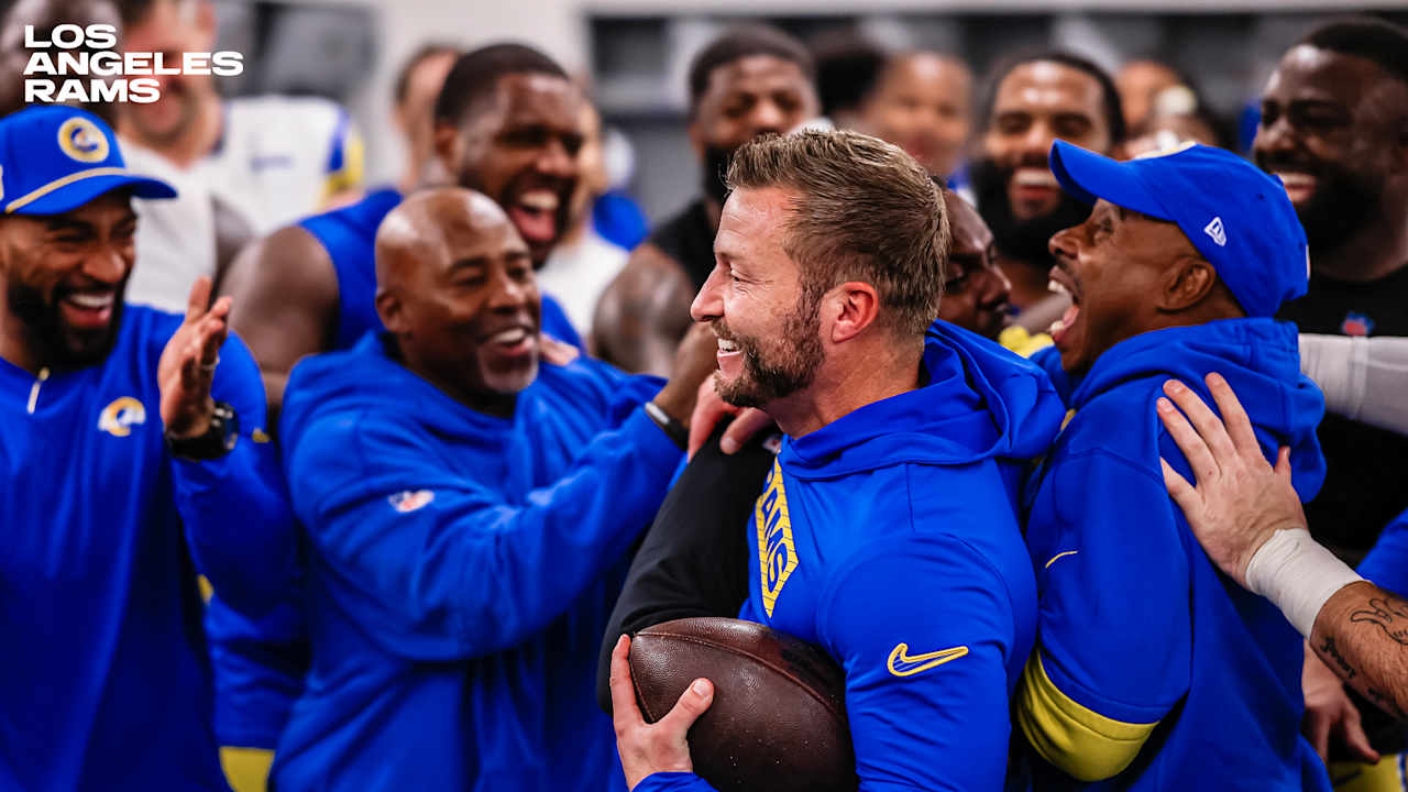 VICTORY PHOTOS: Inside the locker room after Rams 21-14 win over the Saints
