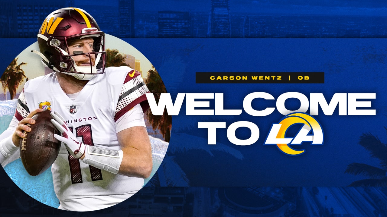 Los Angeles Rams agree to terms with quarterback Carson Wentz