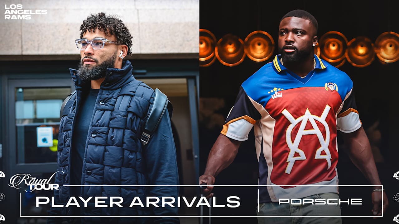 ARRIVAL PHOTOS: Kyren Williams, Byron Young & more Rams players arrive ...