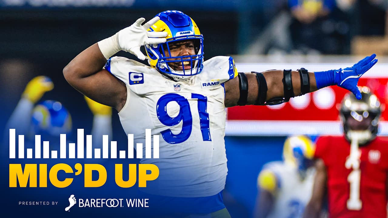 Los Angeles Rams defensive end Kobie Turner celebrates his CRAZY sacks ...