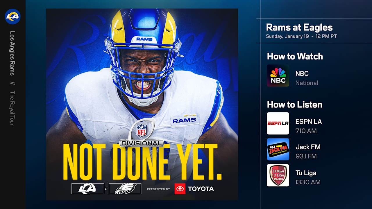 Los Angeles Rams at Philadelphia Eagles: How to watch, listen to and ...