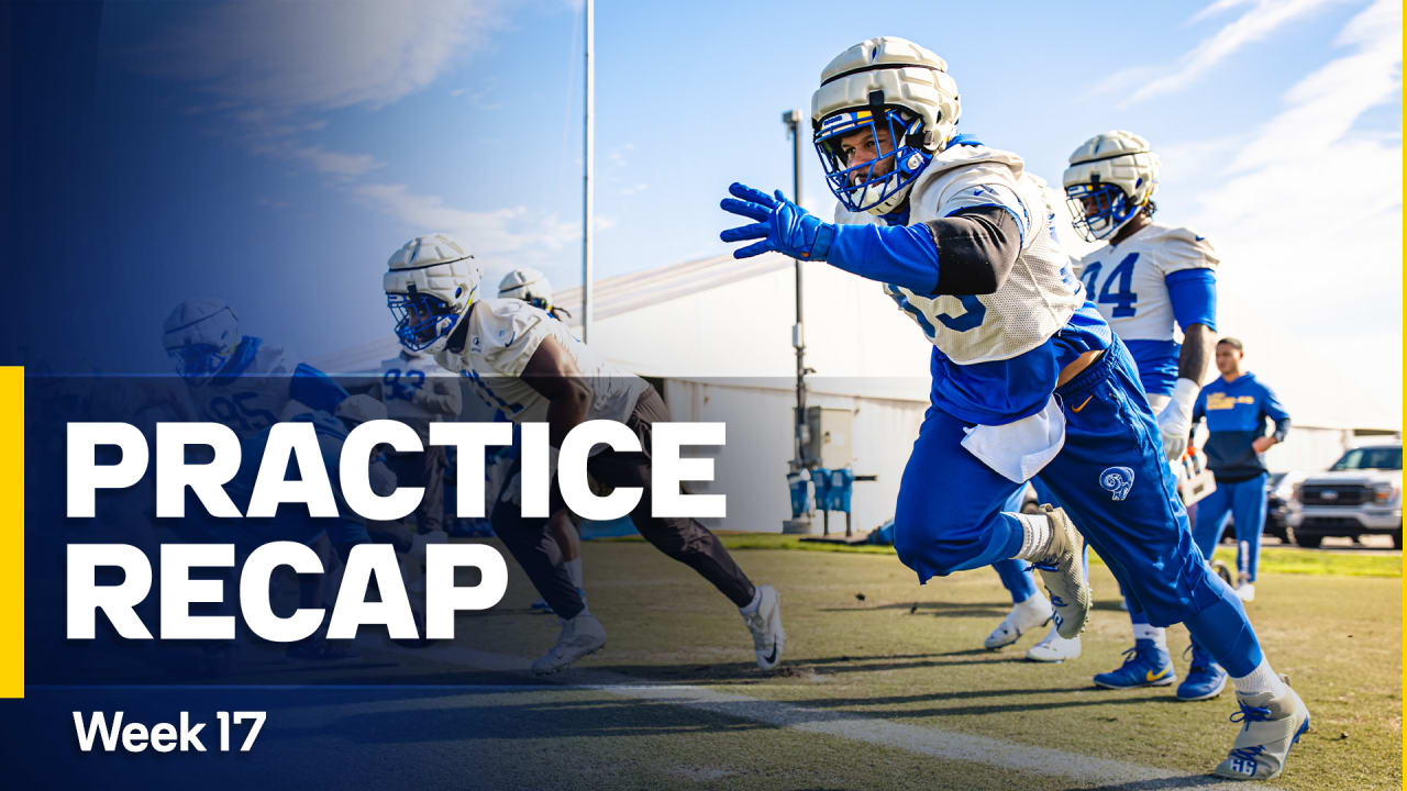 Practice Recap: All-in effort in preparation for Sunday | Week 17 vs ...