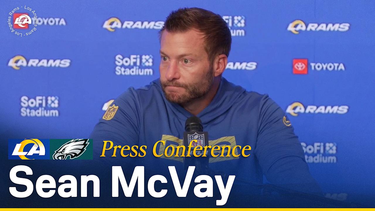 Sean McVay postgame press conference Eagles | Los Angeles Rams head ...