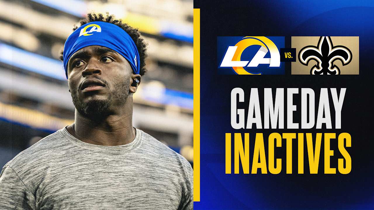 Cornerback Darious Williams among Rams' inactives for Week 9 vs. Saints