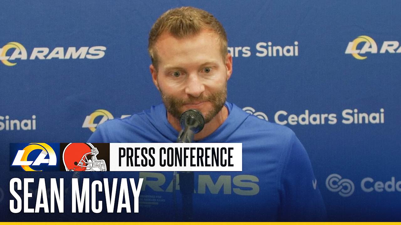 Head coach Sean McVay recaps final preseason game vs. Browns & discusses the process of cutting ...