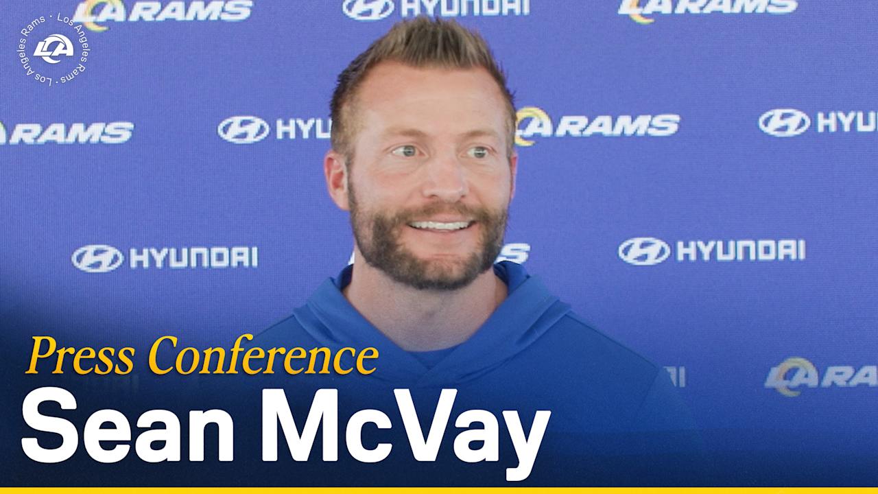 Sean McVay press conference | Los Angeles Rams head coach Sean McVay ...