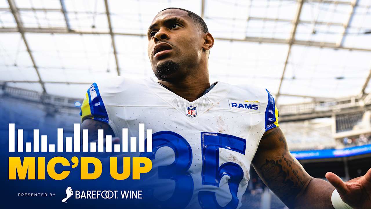 Los Angeles Rams running back Jarquez Hunter Mic’d Up for preseason win ...