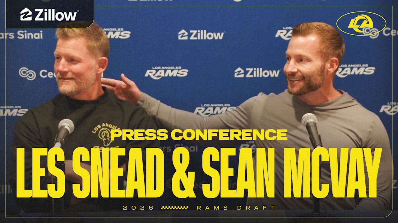 Los Angeles Rams general manager Les Snead & head coach Sean McVay on ...