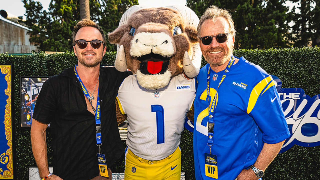 Bryan Cranston, Aaron Paul, Rampage, Rams Cheerleaders, Watch Party ...