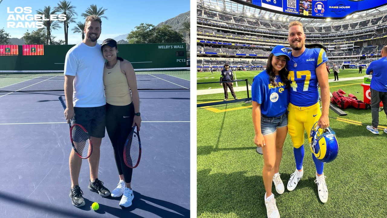 How Rams long snapper Alex Ward and pro tennis player girlfriend Angela ...