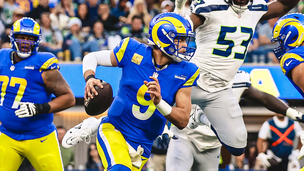 Los Angeles Rams quarterback Matthew Stafford spins out of potential ...