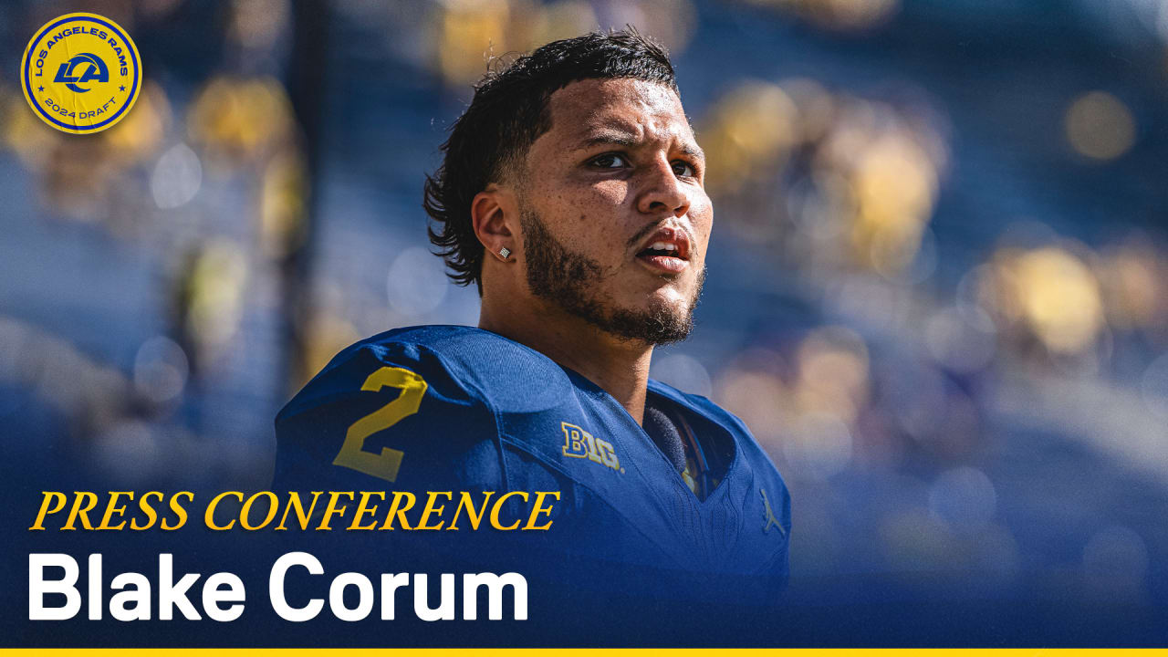 Rams 2024 NFL Draft Press Conference | Blake Corum on being drafted to ...