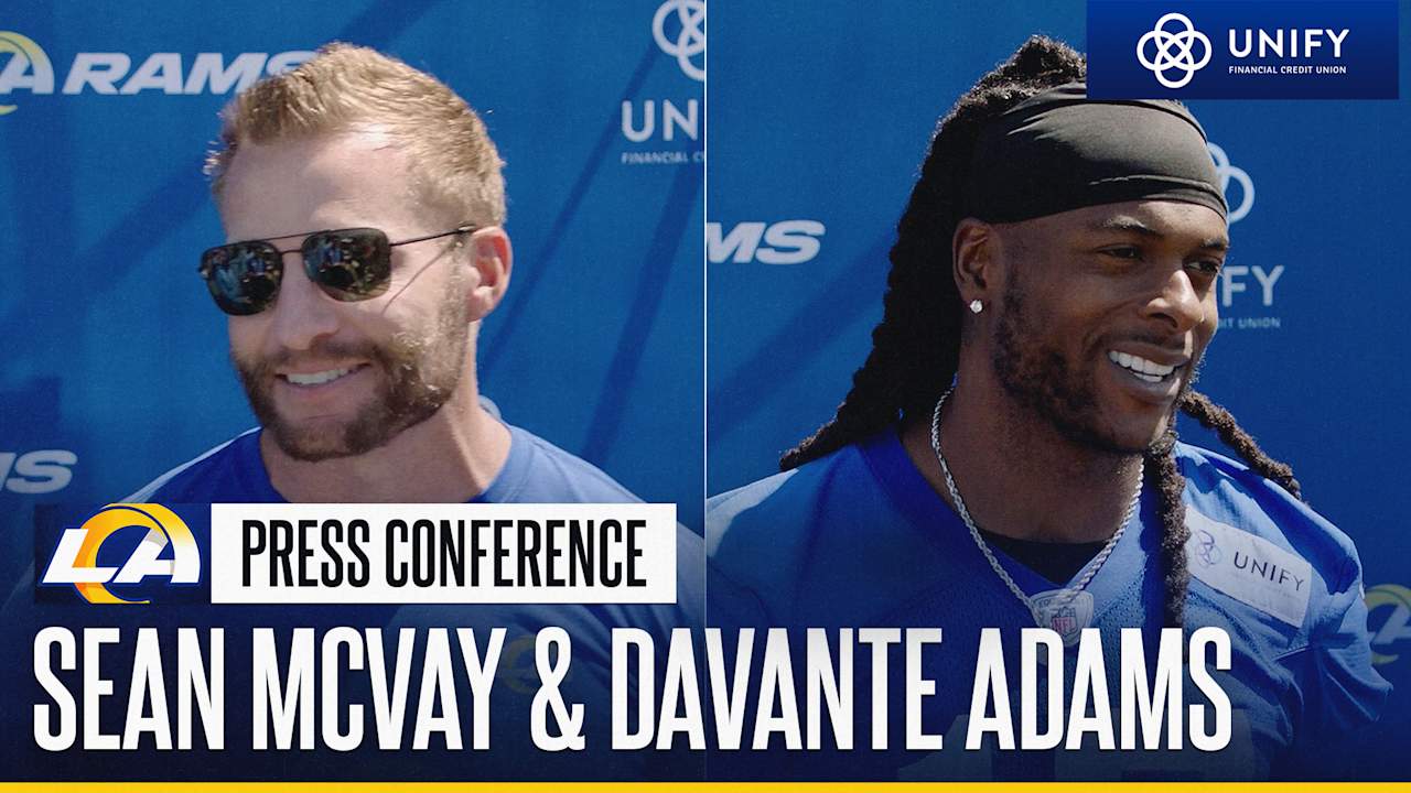 Sean McVay & Davante Adams press conference — injury updates ...