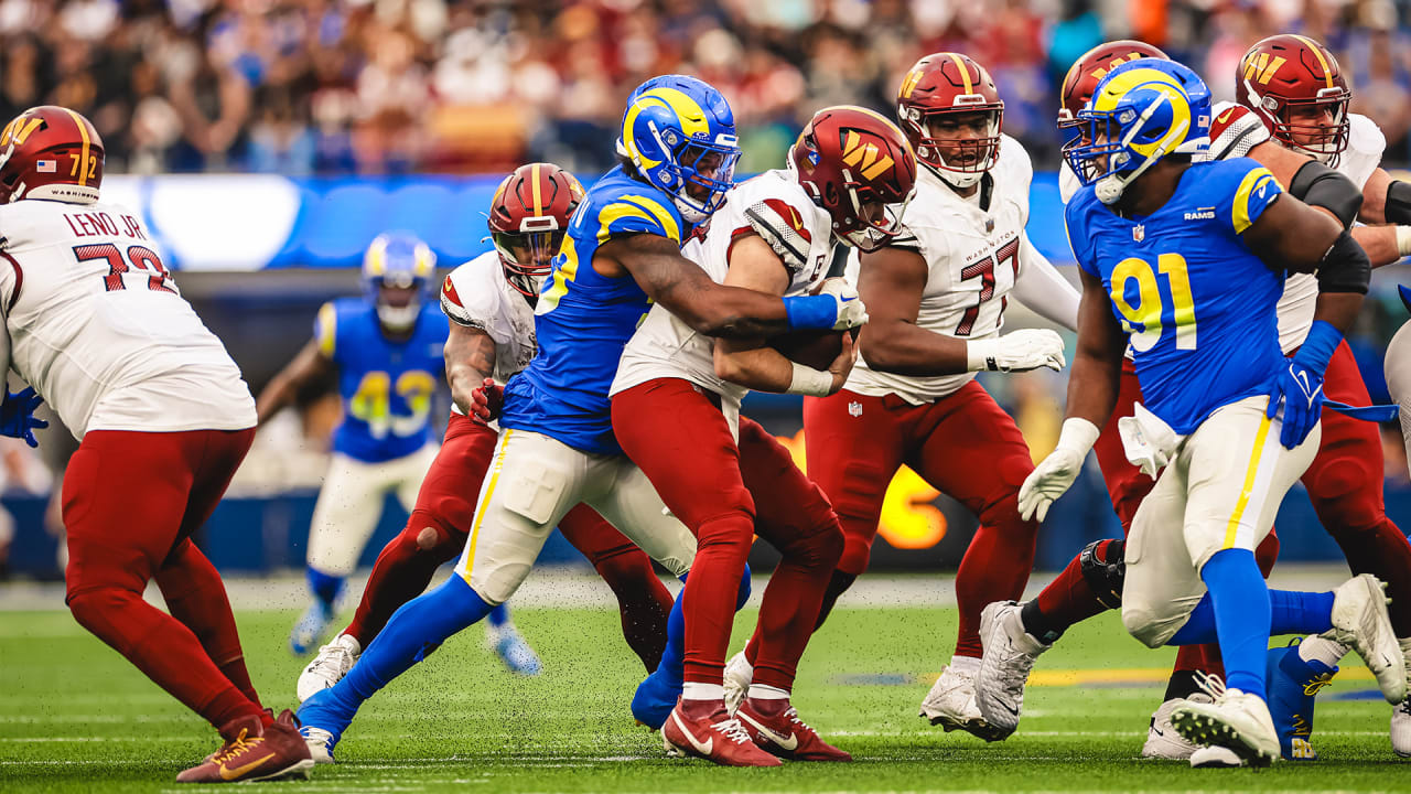 Ernest Jones IV flies into the backfield for a blitzing sack on ...