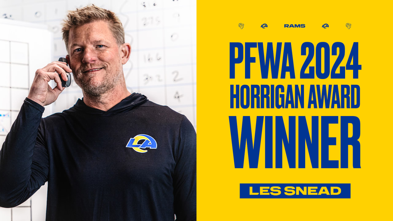 Rams general manager Les Snead earns PFWA's 2024 Jack Horrigan Award