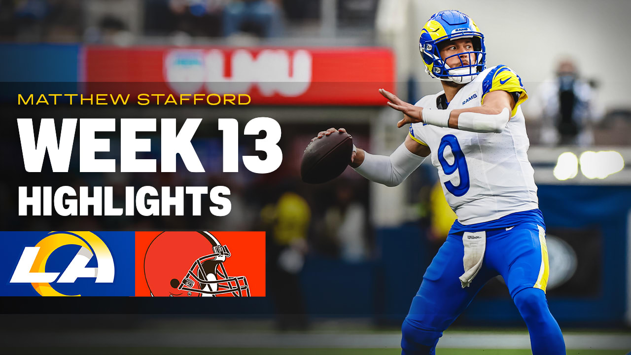 HIGHLIGHTS: Los Angeles Rams quarterback Matthew Stafford's best plays ...