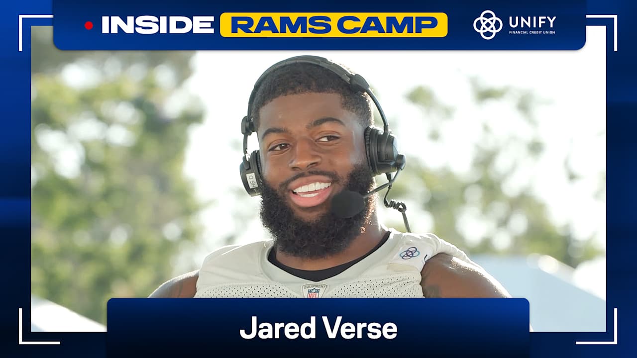 Outside linebacker Jared Verse talks impressive rookies, Aaron Donald's ...