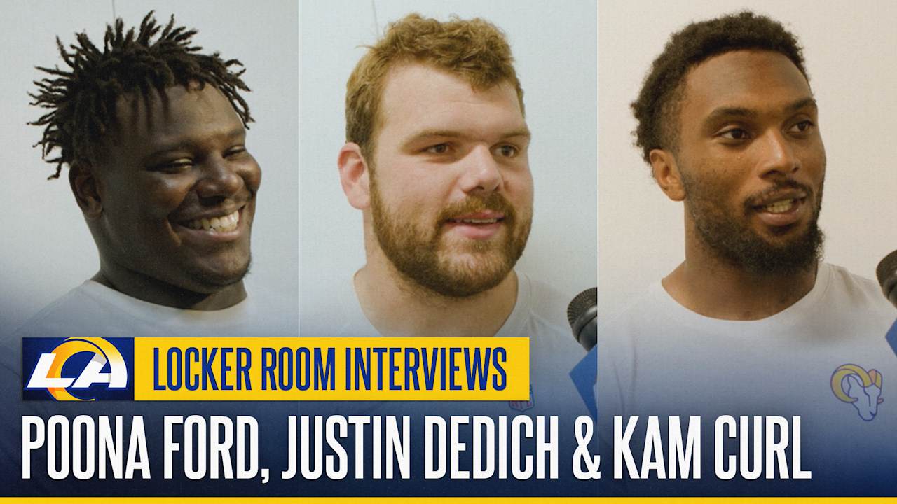 Los Angeles Rams nose tackle Poona Ford, safety Kam Curl & offensive ...