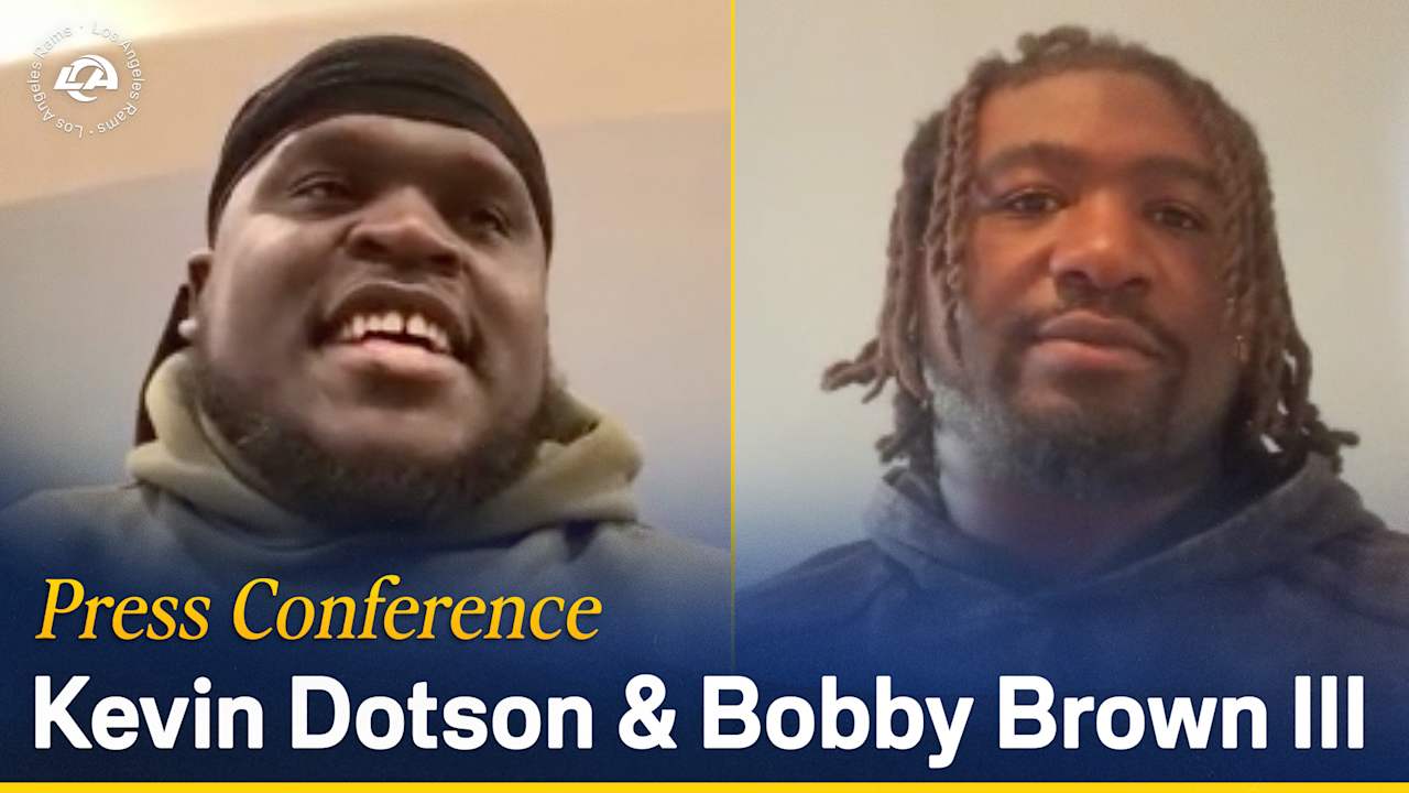 Kevin Dotson Bobby Brown III press conference | Los Angeles Rams ...