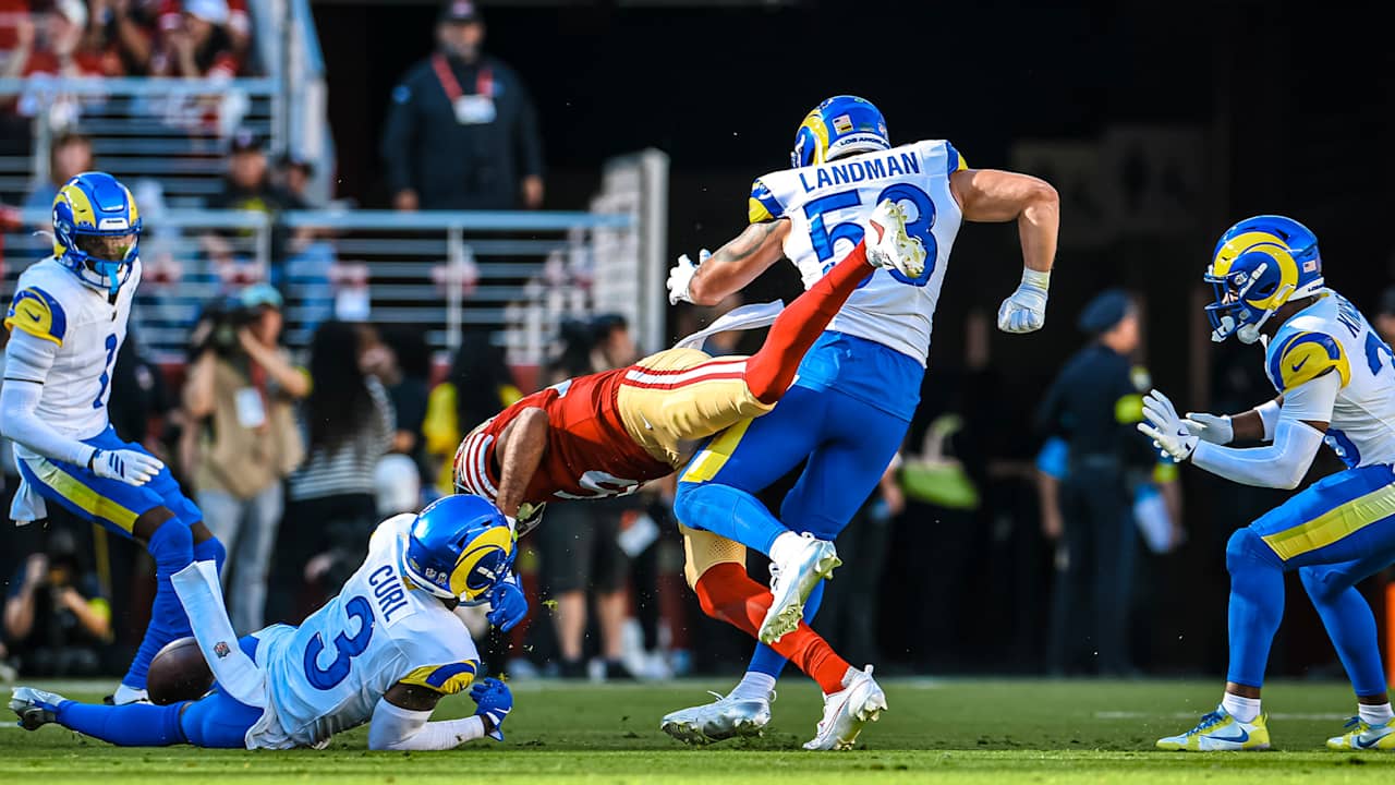 Nate Landman forced fumble - Los Angeles Rams Highlights - Week 10 vs ...