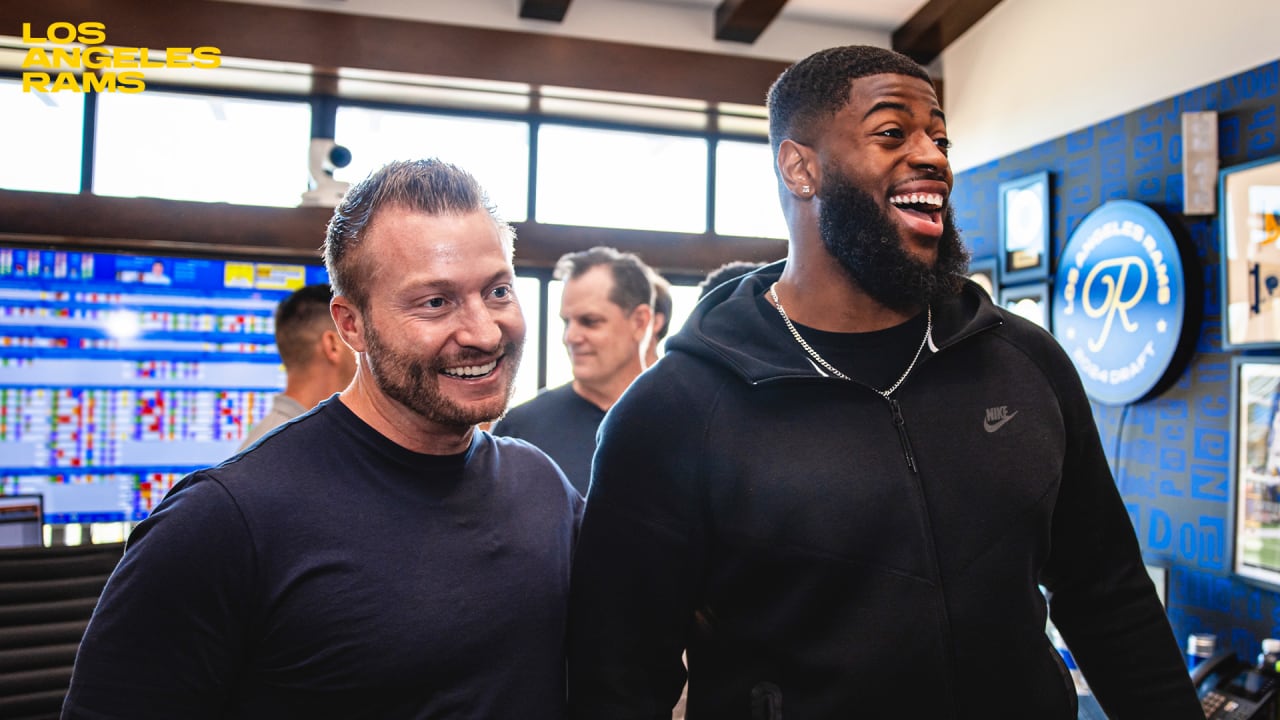 PHOTOS: An inside look at the Rams draft war room with Sean McVay, Les ...