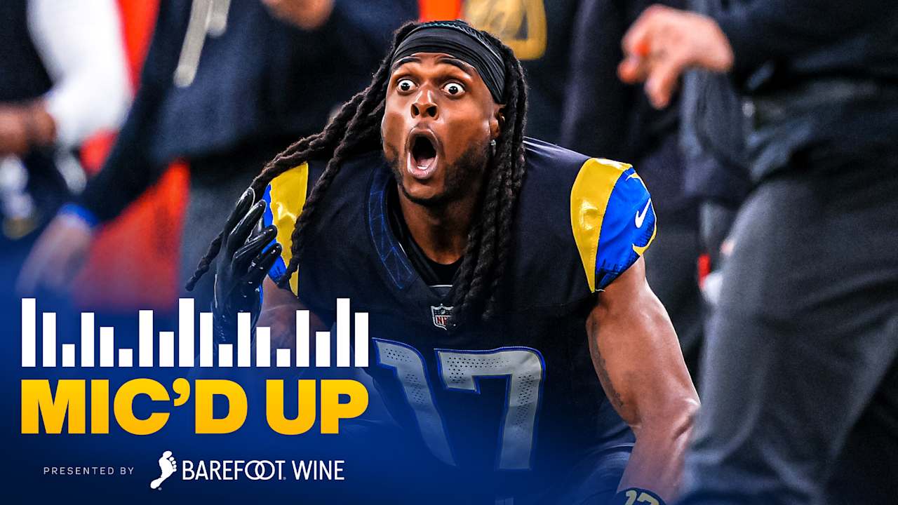 Los Angeles Rams wide receiver Davante Adams reacts to his 1,000th ...