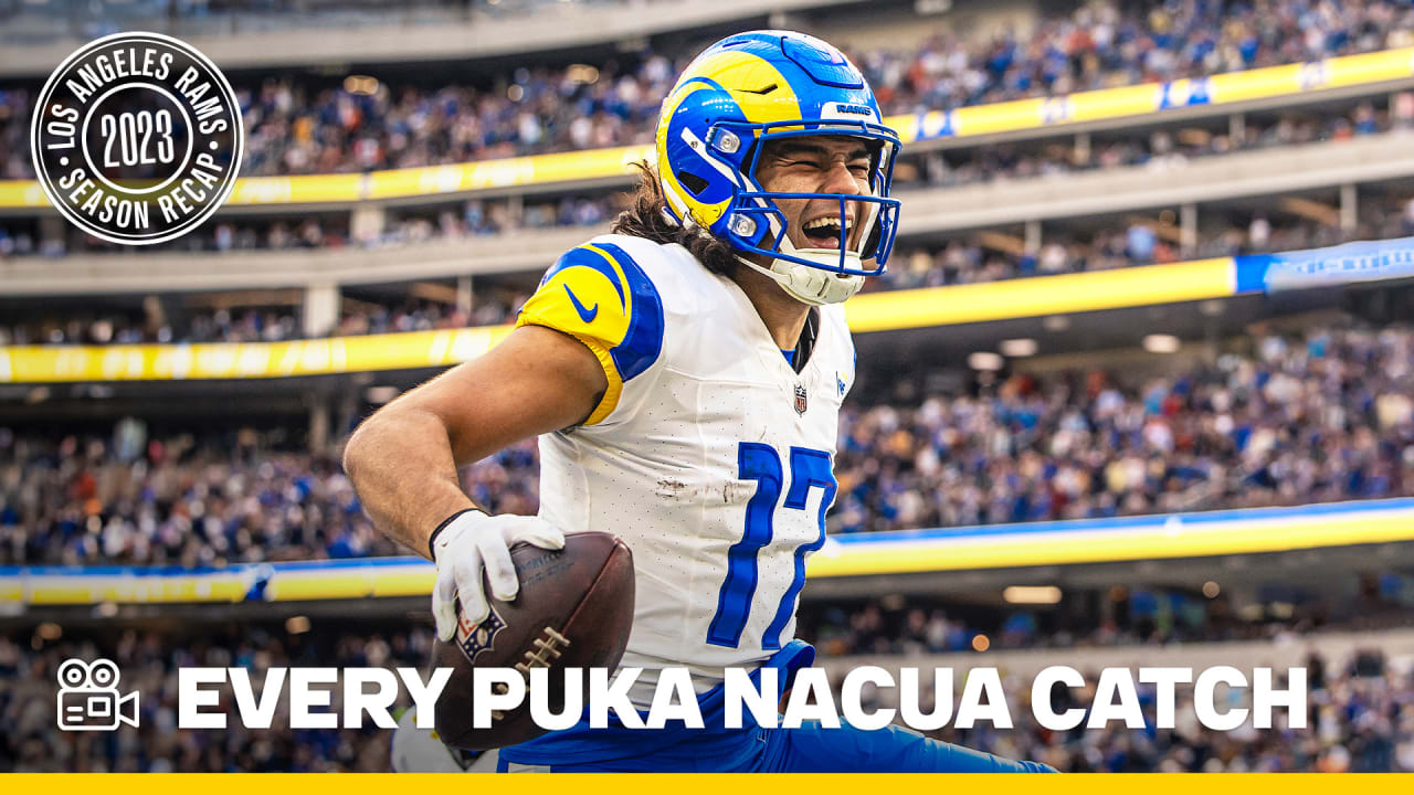 Every catch from Los Angeles Rams rookie wide receiver Puka Nacua’s record-breaking 2023 season