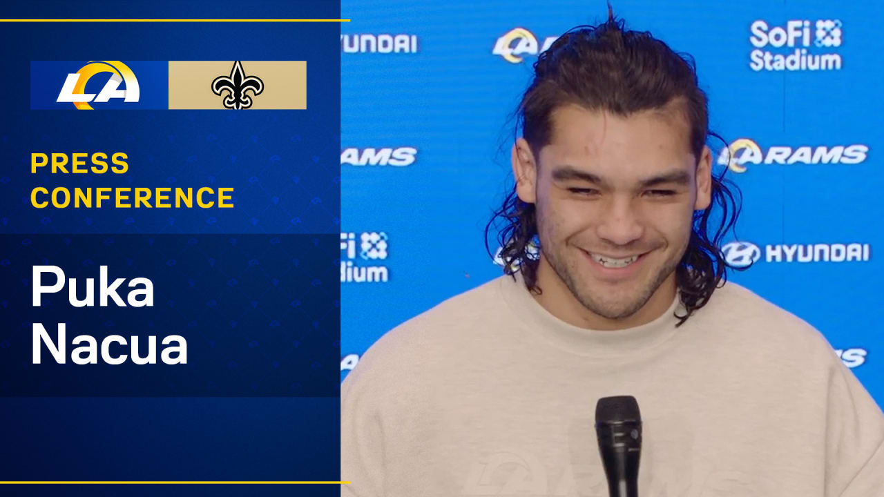 Puka Nacua talks about his game against the Saints, embracing a playoff ...