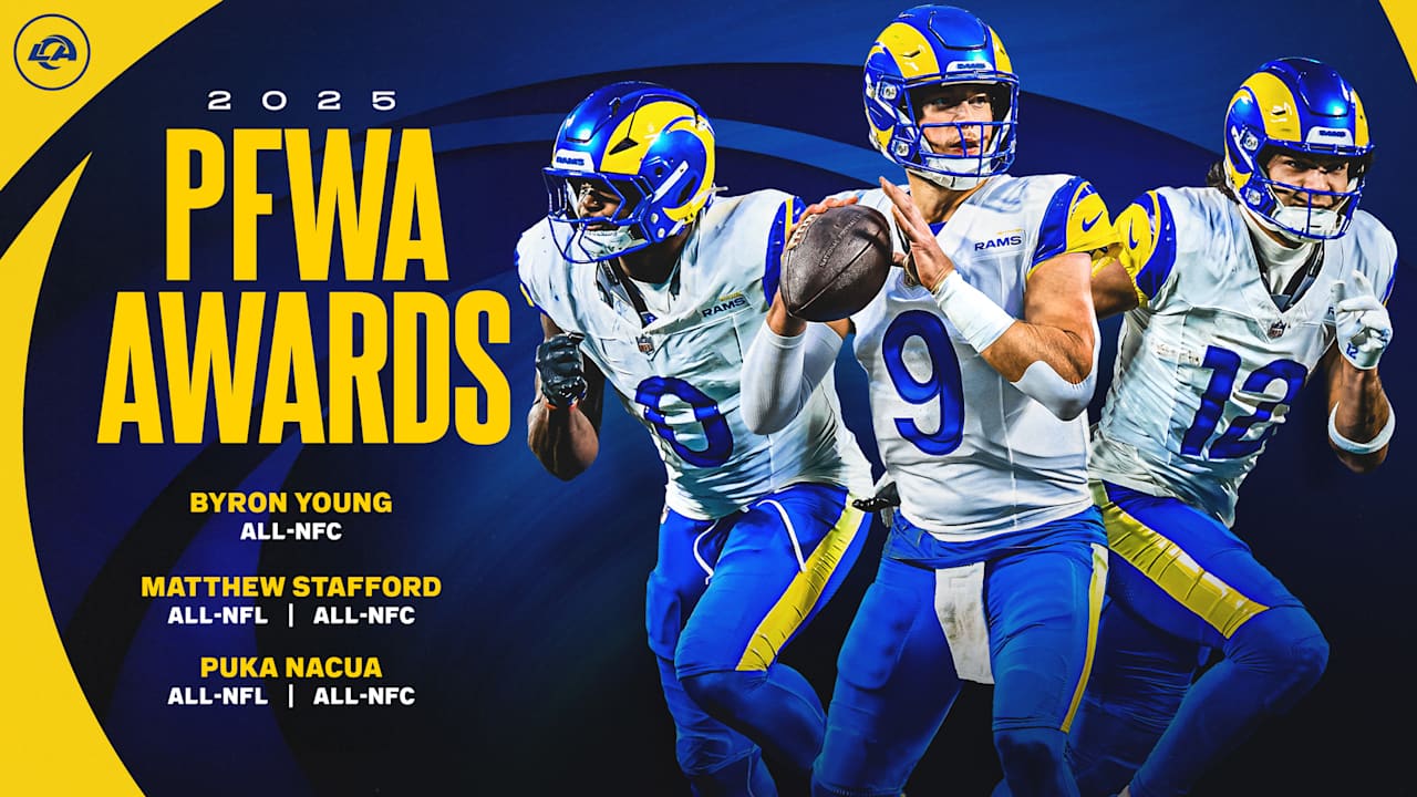 Matthew Stafford, Puka Nacua named to 2025 PFWA All-NFL team, Byron ...