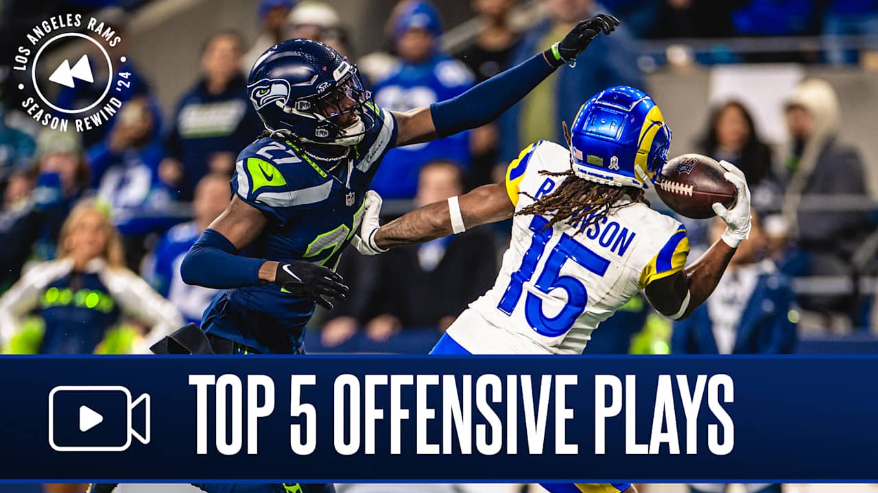 Los Angeles Rams Highlights - wide receiver Puka Nacua diving touchdown and screen, Demarcus ...