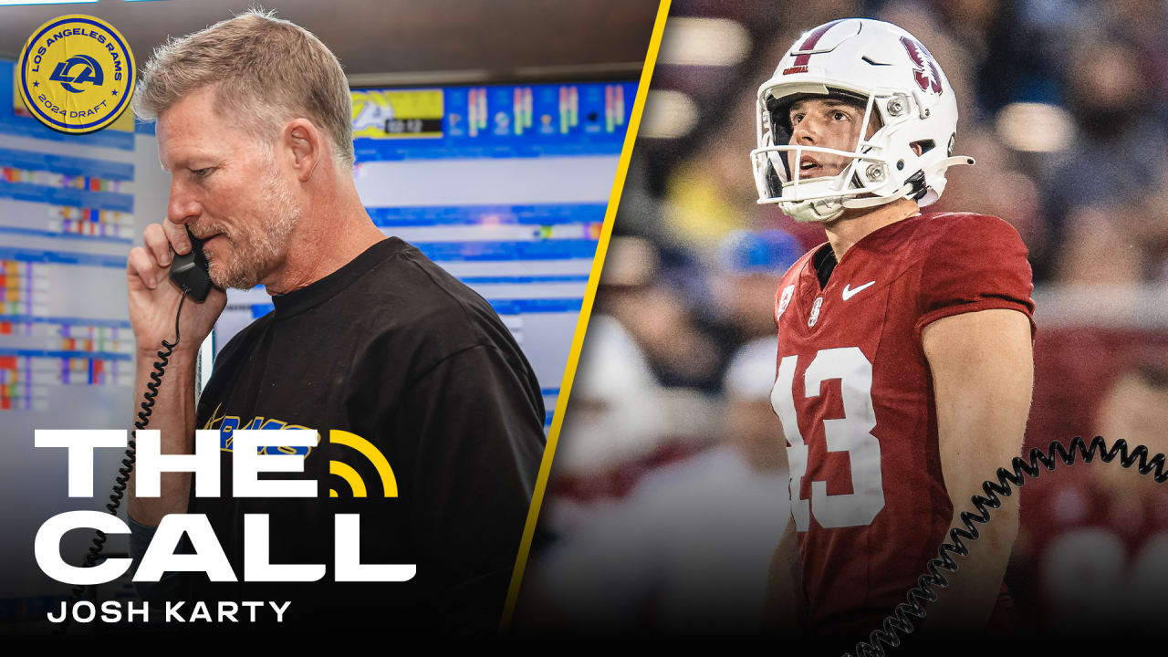 Joshua Karty get the draft call from Les Snead & Sean McVay | Rams NFL ...