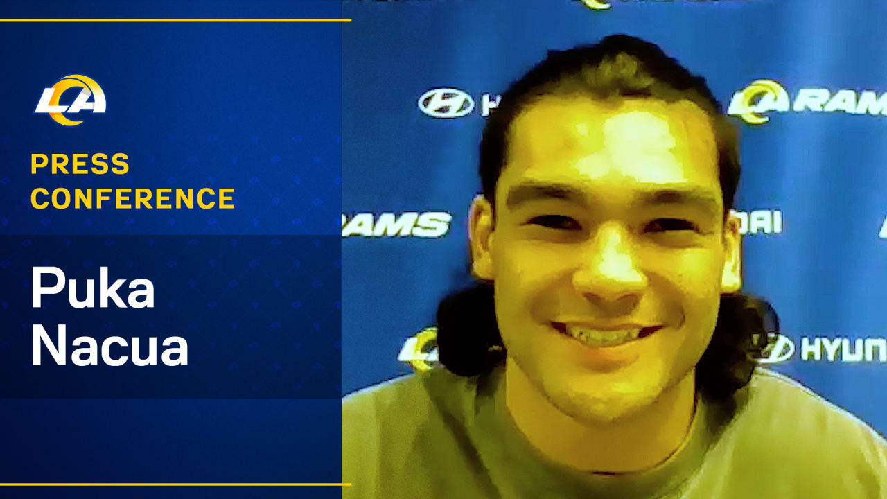 Rams wide receiver Puka Nacua on performance vs. Giants in Week 17 and being part of playoff ...