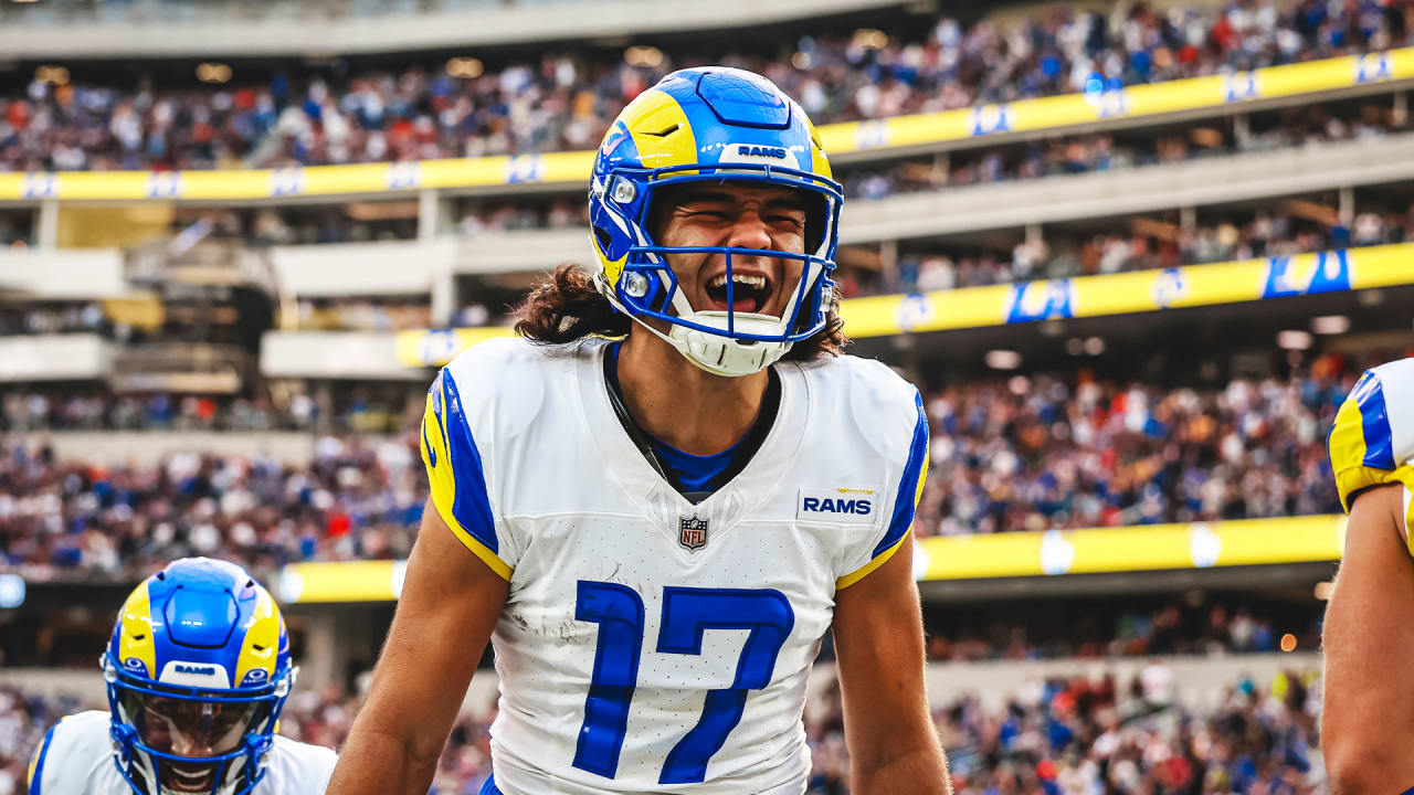 Los Angeles Rams rookie wide receiver Puka Nacua's first catch of the ...