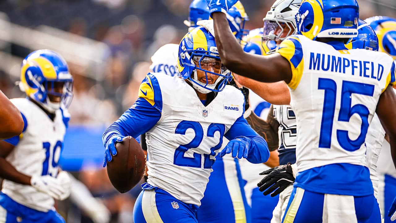 Blake Corum touchdown - Los Angeles Highlights - Preseason Week 1 vs ...