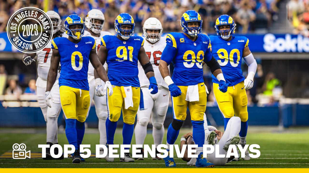 Top 5 defensive plays from the Rams’ 2023 season | Los Angeles Rams ...