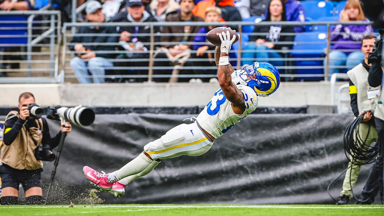 Kyren Williams 30-yard catch | Los Angeles Rams Highlights - Week 6 vs ...