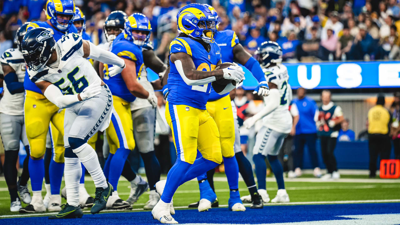 Los Angeles Rams running back Darrell Henderson's second rushing TD of ...