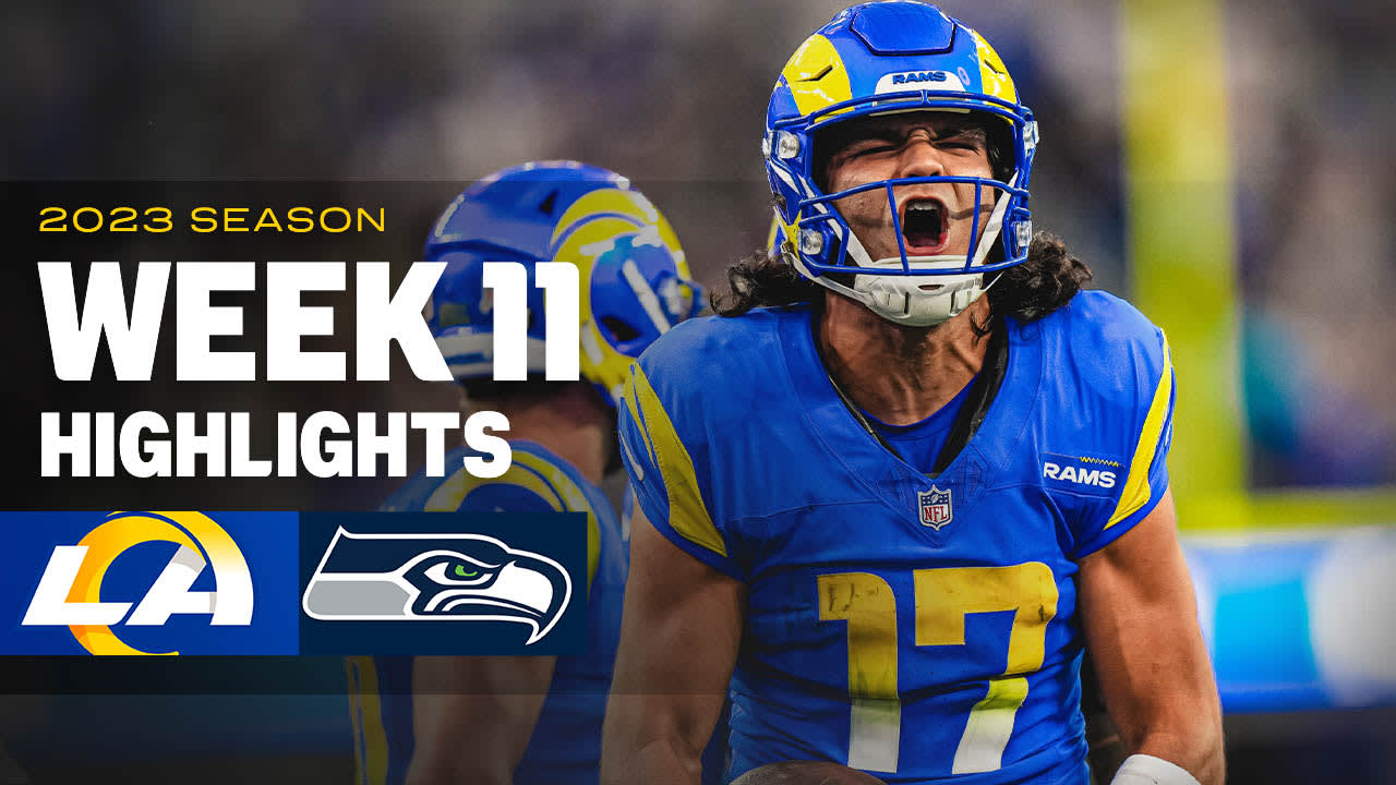 HIGHLIGHTS: Los Angeles Rams top plays vs. Seattle Seahawks in Week 11 ...