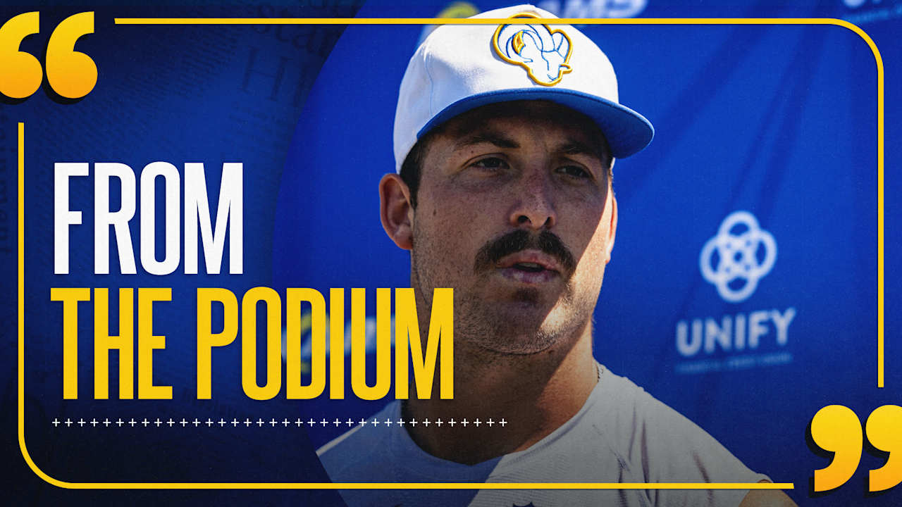 From the Podium: Head coach Sean McVay and inside linebacker Nate ...