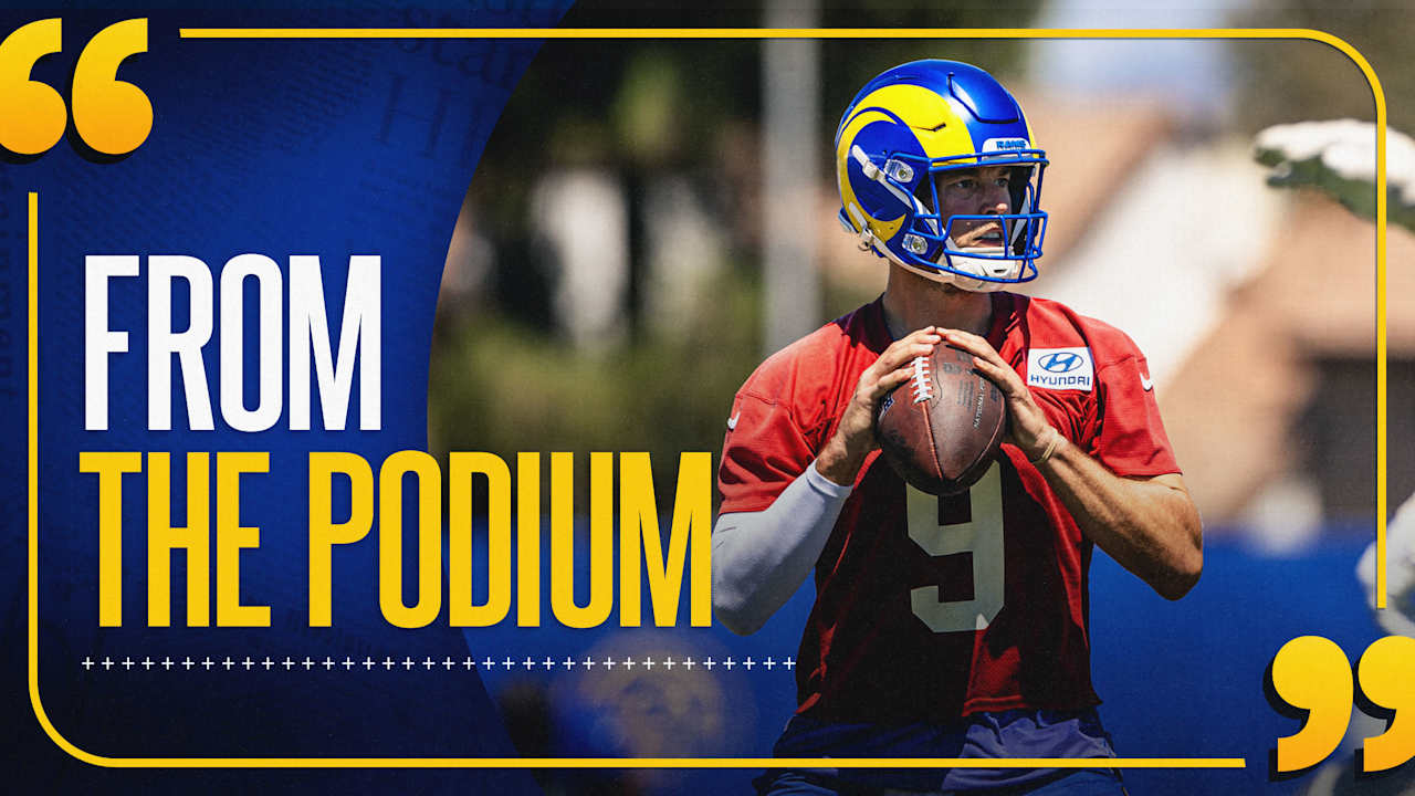 From the Podium: Rams head coach Sean McVay, quarterback Matthew ...