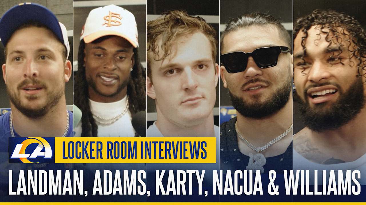 Nate Landman, Davante Adams, Puka Nacua, Joshua Karty, Kyren Williams ...