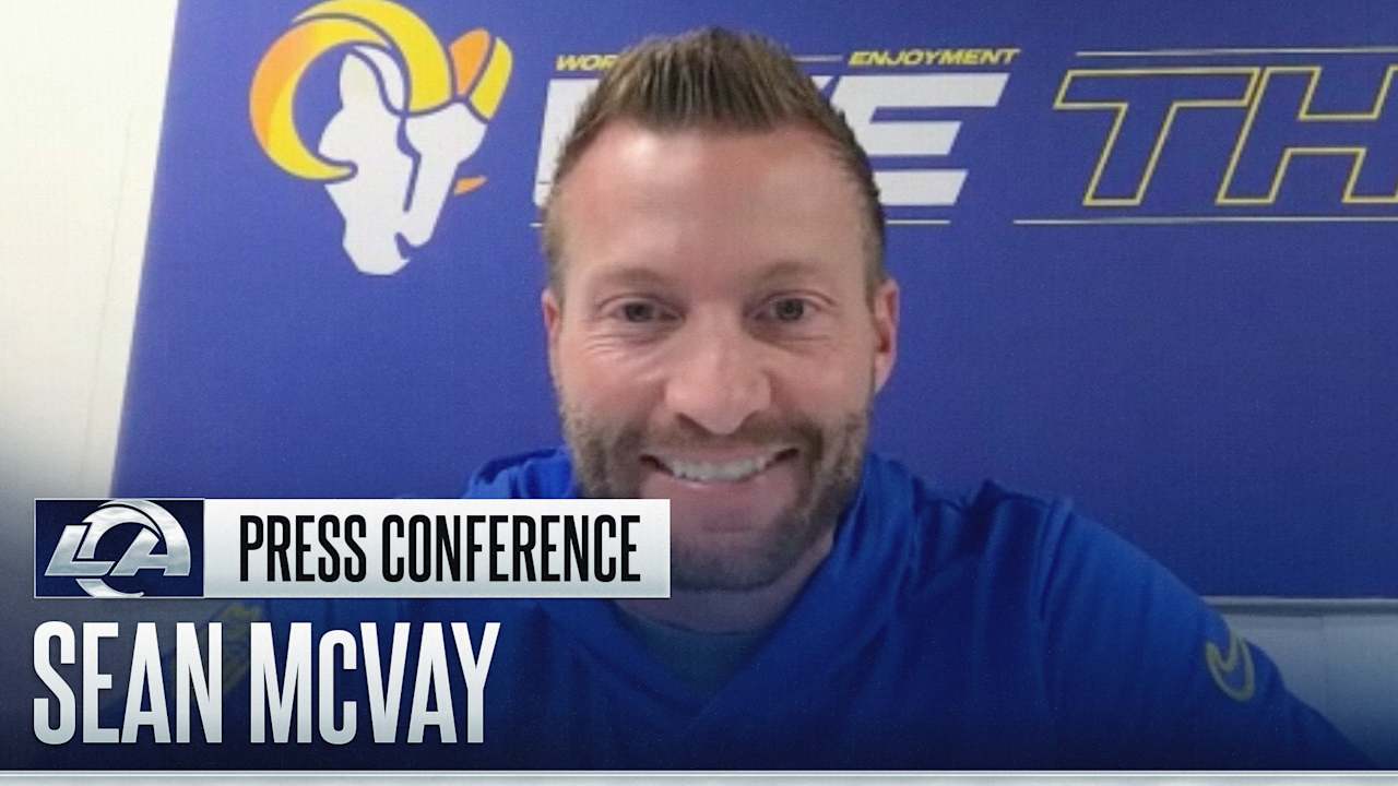 Los Angeles Rams head coach Sean McVay Press Conference | Game-planning ...