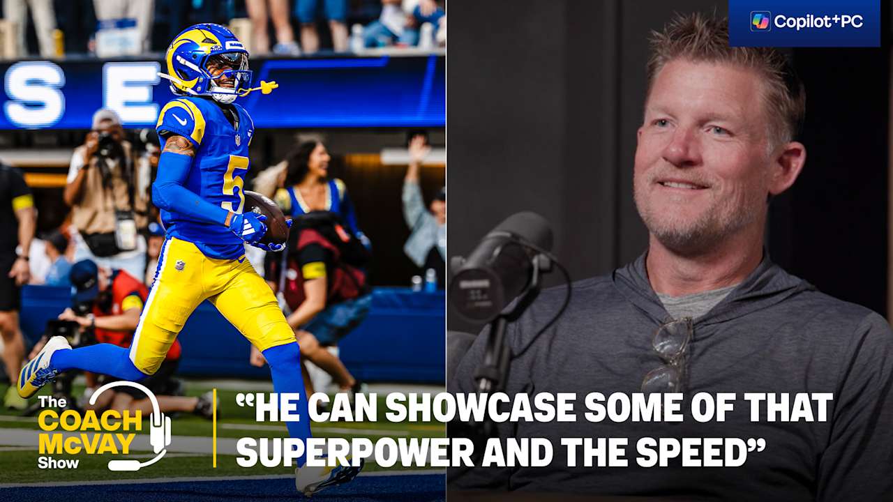 General Manager Les Snead talks about fan Energy At SoFI Stadium, wide ...