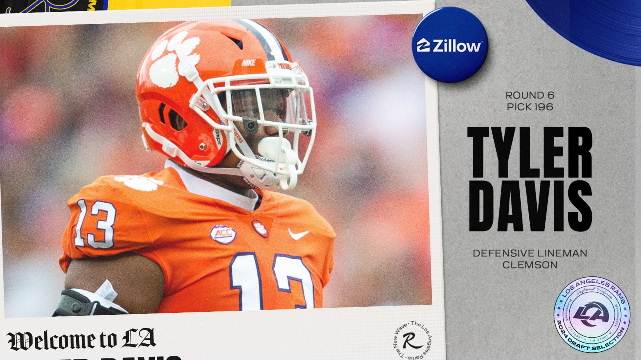 2024 NFL Draft: Defensive lineman Tyler Davis, Clemson, Round 6, Pick 196