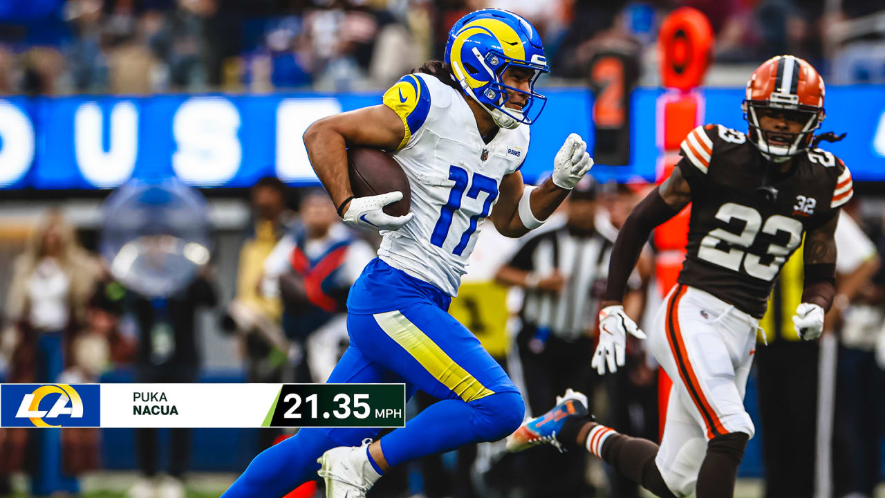 Numbers behind Los Angeles Rams wide receiver Puka Nacua's record-breaking 70-yd touchdown vs ...