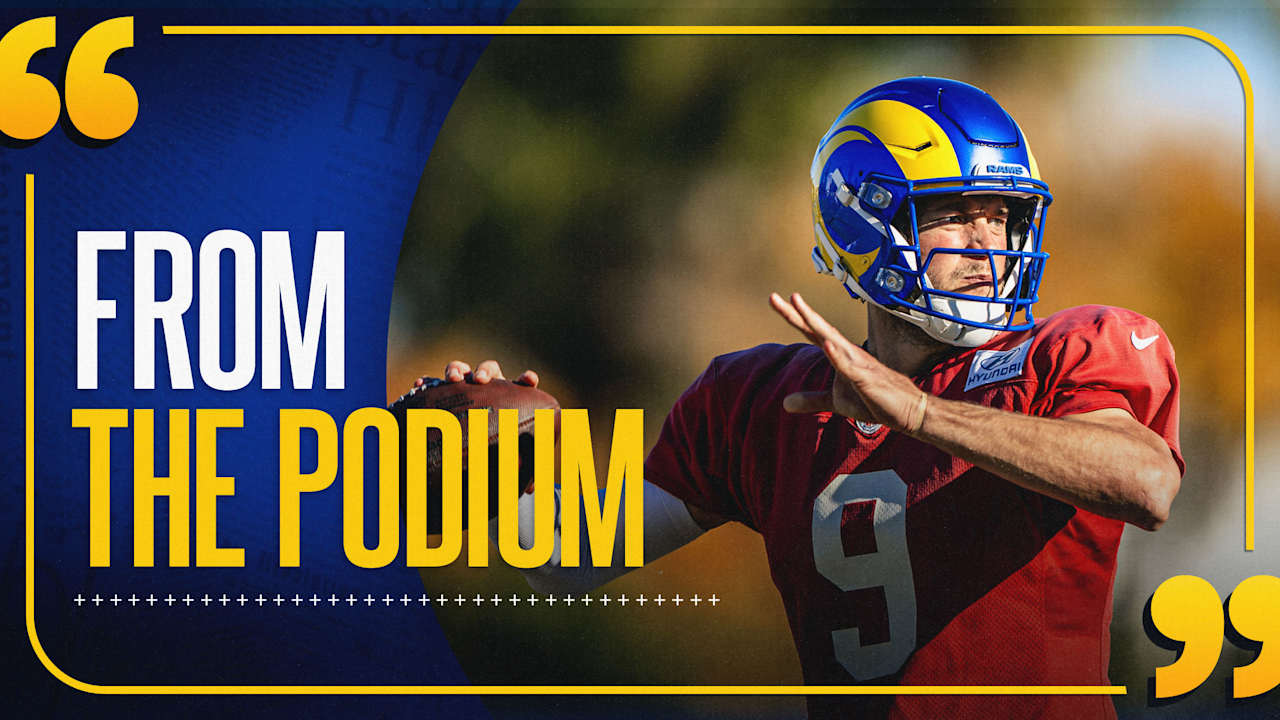 From the Podium: Rams head coach Sean McVay and quarterback Matthew ...