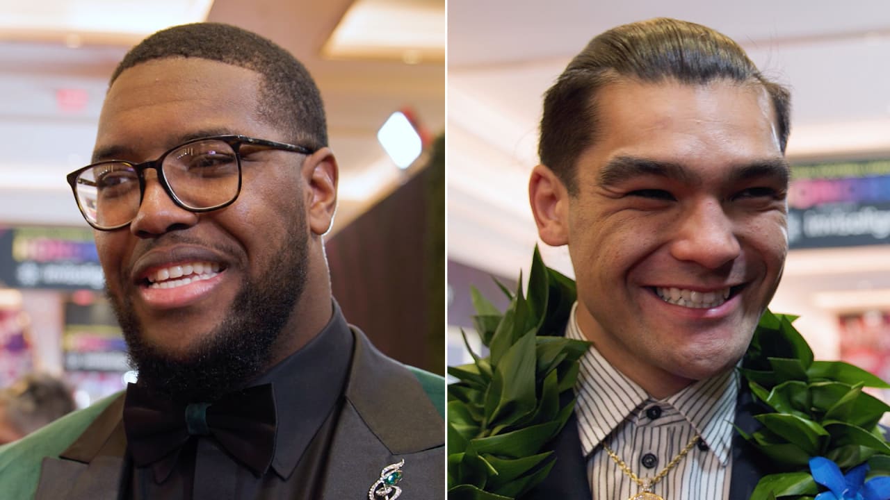 NFL Honors | Kobie Turner & Puka Nacua reflect on the success of their rookie seasons at NFL Honors