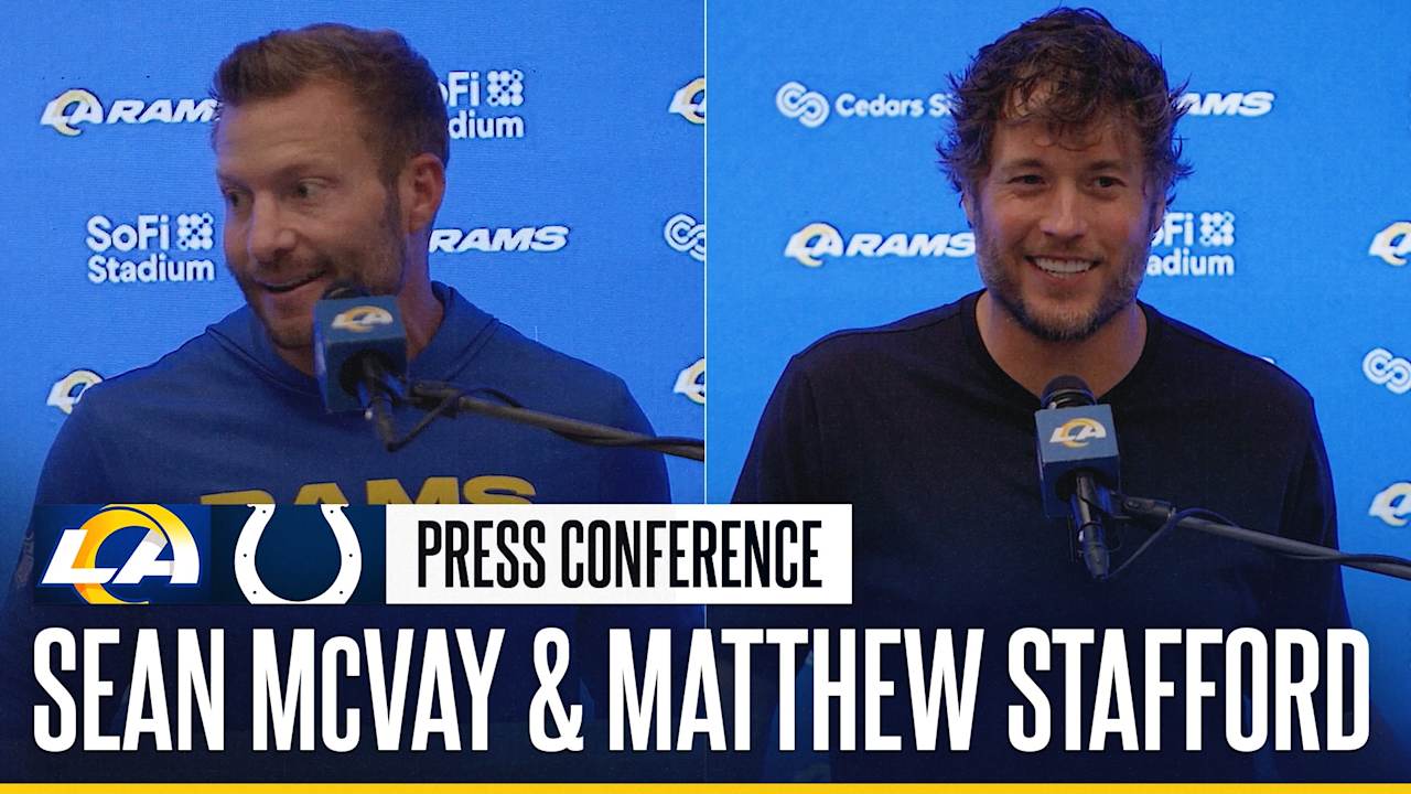 Los Angeles Rams head coach Sean McVay & quarterback Matthew Stafford ...