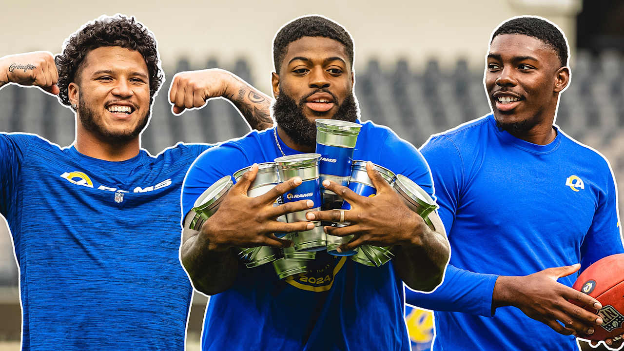 Ball Planet League Recycling Combine | Los Angeles Rams rookies outside ...