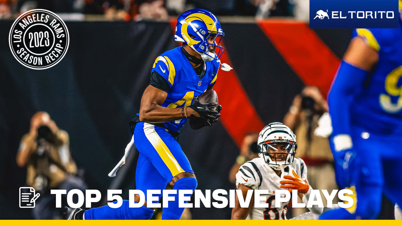 Top 5 defensive plays from Rams' 2023 season: Timely sacks from rookies ...